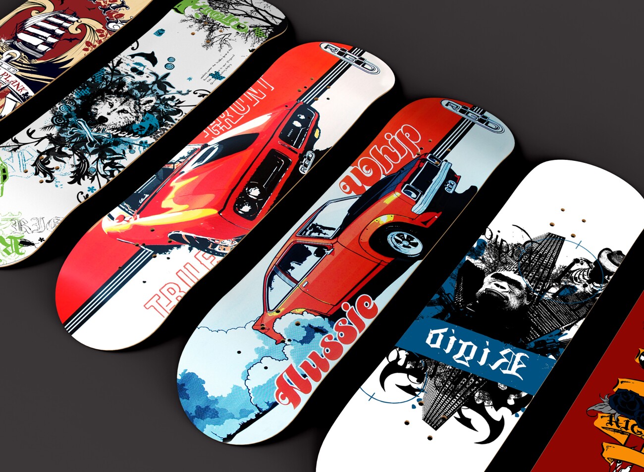 RIGID skate boards | Our Work | Grafix Garage